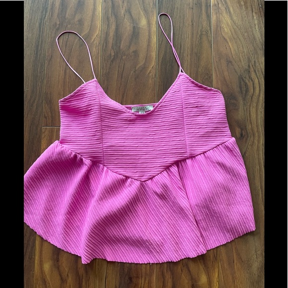 Zara | Tops | Zara Pink Peplum Top | Poshmark